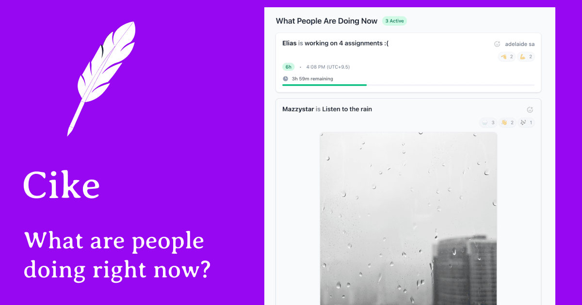 What People Doing Now?